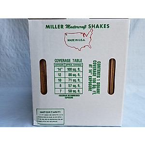 Miller Shingle 18 Inch Rebutted and Rejointed (R&R) Sanded Cedar Sidewall Shingles 1 Square Carton