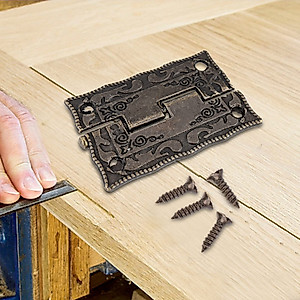 Bronze Butt Hinges, 10Pcs 270¡ã Box Hinges Cabinet Door Antique, Kitchen Cabinet Cupboard Hinges, Folding Butt Hinges for Home Kitchen Furniture Hardware, Bronze Butt Hinges, 10Pcs 270?? Box Hinge