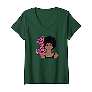 Barbie - Afro Barbie - Hot Pink! V-Neck T-Shirt