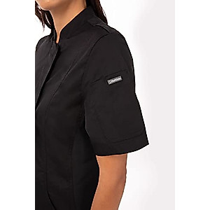 Chef Works Women's Roxby Chef Coat, Black, Large