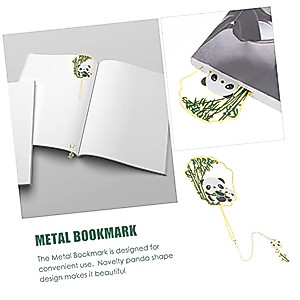 NUOBESTY 3pcs for Mark Bookmark Cartoon Supplies School Chain Office Elegant Marker Panda Delicate Page Lover Hanging Chinese Adorable Exquisite Decorative Read New Tassels Shape Reading