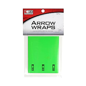 Bohning 4" Solid Arrow Wraps, Standard, Neon Green
