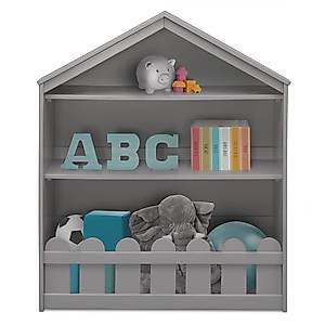 Serta Happy Home Storage Bookcase - Ideal for Books, Decor, Homeschooling & More, Grey