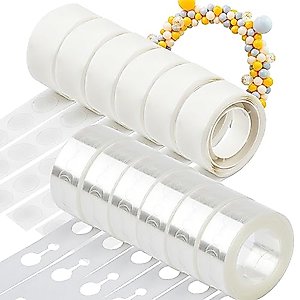 Balloon Arch Kit 12 Rolls Balloon Arch Strip 98.4 Feet Balloon Garland Tape Strip 600 Balloon Dots Glue Balloon Tape and Glue Point for Birthday Party Wedding Baby Shower Arts DIY Balloon Decoration