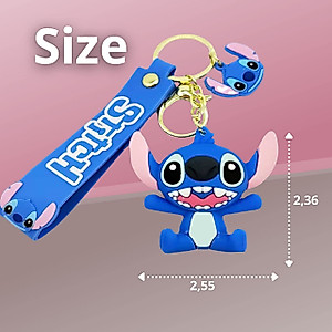 YARRD 2PCS Murine And Angel Keychain Cartoon Key Chains for Kids Girls Boys Keychain Gift for Birthday Christmas New Year Cartoon Couple Keychain for Keys Bag Phone Backpack