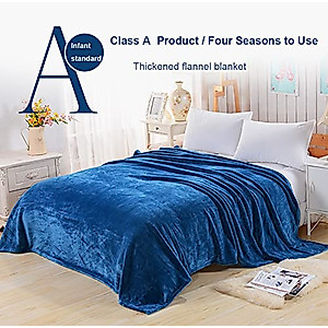 Pug Throw Blanket Kid's Blanket Puppy Blanket Super Soft Flannel Blanket for Bed and Couch, Pug Gifts for Pug Lovers(Purple,60x80)