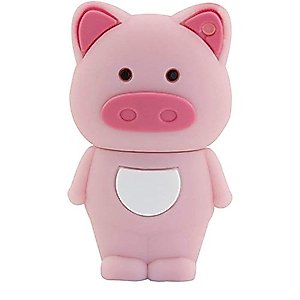 Aneew 16GB Pendrive Cute Pink Pig Animal Model USB Flash Drive Memory Stick U Disk Thumb Gift