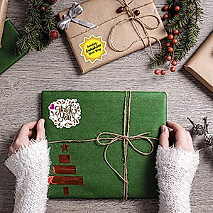 Muminglong 500 PC,Thank You Cute Stickers, Small Shop Stickers, Small Business, Thank You Sticker, Packaging Sticker, 1.5 Inch (Brown)