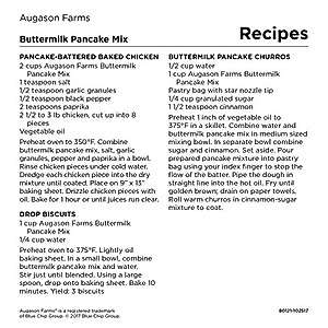 Augason Farms Buttermilk Pancake Mix 3 lbs 4 oz #10 Can