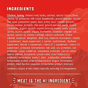 Stella & Chewy's Wild Red Dry Dog Food Raw Blend High Protein Wholesome Grains Prairie Recipe, 3.5 lb. Bag