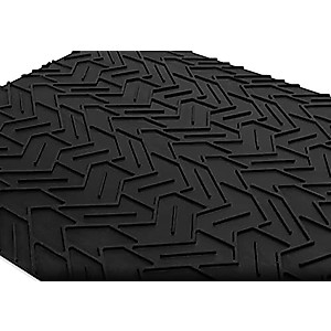 Camco Flexible Grip Pads for RV Leveling Blocks, 10-Inches (L) x 9 ½-Inches (W) | Protects Your Leveling Blocks from Uneven Surfaces | Easy to Carry and Store | 4-Pack (44529), Black