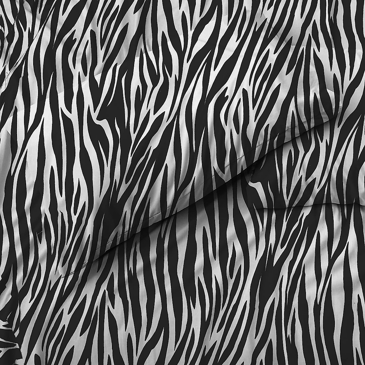 Split King Sheets Sets for Adjustable Bed, Soft Sateen Weave, 400-Thread-Count 100% Egyptian Cotton 5PC Set with 2 Fitted Sheets, Split-King Sheet Set 15-Inch Deep Pockets, 400-TC - |Zebra Print|