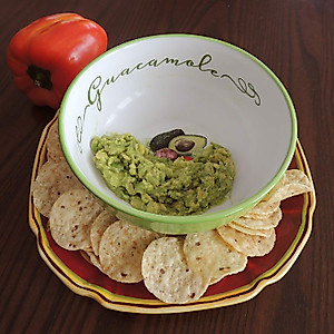 Abbey Gift 57902 Gift Guacamole Bowl, 6"/3", Multicolor