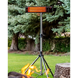 Electric 1500 watt Wall mounted Infrared heater with full up and down and side to side motorized rotate. Remote controlled Wall Mount Heater Indoor/Outdoor, Commercial/Residential