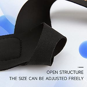 Domaste Ultra Thin Wrist Brace - Sport Slim Carpal Tunnel Support for Men and Women, Adjustable, Lightweight, Breathable and Skin Friendly (Black/Right/One Size)