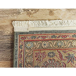 Unique Loom Edinburgh Collection Area Rug - Monroe (9' x 12' 2" Rectangle Blue/Brown)