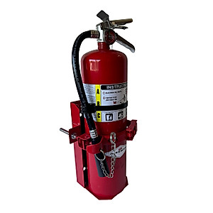 Heavy Duty 10 LB Fire Extinguisher Mount Bracket for Vehicle and Building for 10lb Dry and/or 5lb Co2 5.25" Diameter, Generic for 809 by amerex