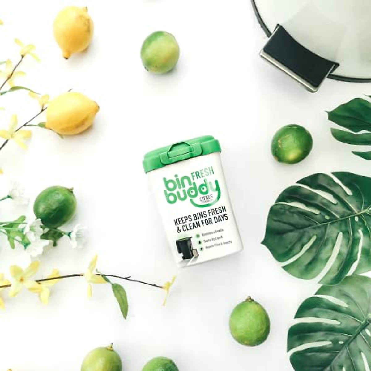 Bin Buddy Fresh Citrus, 450g, Pack of 6, Bin Freshener Deodoriser Powder, Leaves Your Bin Smelling Great, Suitable for Indoor and Outdoor Bins