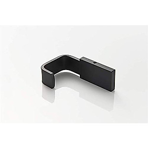 Flybath Coat Hook Brass Robe Towel Hooks Contemporary Style Matte Black Finish Wall Mounted - 2 Pack