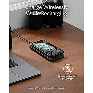 Anker PowerCore III 10K Wireless Portable Charger with Qi-Certified 10W Wireless Charging and 18W USB-C Quick Charge for iPhone 13, 12, Mini, Pro, iPad, AirPods, and More