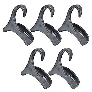 Fydun 5Pcs Purse Door Hanger Bag Arc Closet Hanger Hook for Satchel Coat Haversack Belt StorageWhite for Home Use, Multifunctional Accessory (Grey)