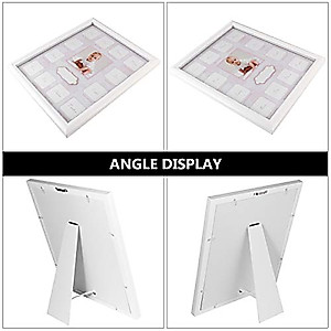 First Year Photo Moments 12 Months Baby Keepsake Frame Growth Record Photo Frame Expecting Parent Pink