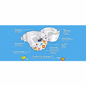 Comfees Premium Baby Diapers with Total Fit System for Boys & Girls, Size 5, 27Count, CMF-5