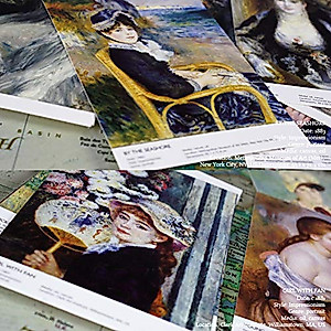 Beautiful Art Postcards set of 30 Pierre Auguste Renoir Post card variety pack Famous Painting Scenery,4 x 6 Inches