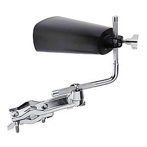 TUOREN Cowbell Mount L-Rod Attachment 9.5mm Diameter Percussion Mount Rod Cowbell Mounting Arm Perfect for Drummer Drum Hardware