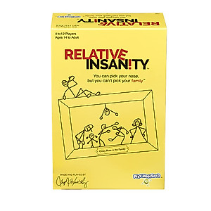 Relative Insanity Amazon — Hilarious Party Game — from Comedian Jeff Foxworthy — Ages 14+ — 4+ Players