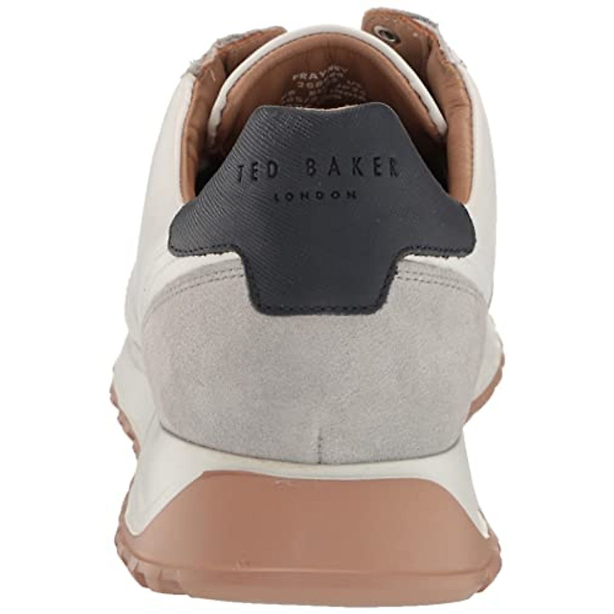 Ted Baker Men's FRAYNEY Leather and Suede Sneaker, Navy, 10