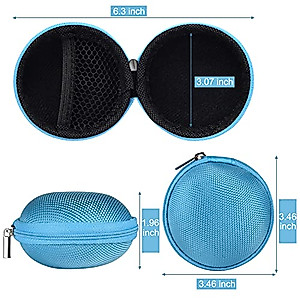 Earbud Case, Tangle Free Earphone Case, Durable EVA Carrying Cases for Small Items (Pack of 5)