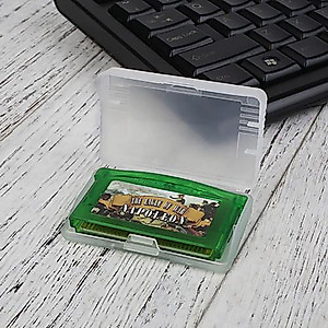 OSTENT 10 x Clear Plastic Game Cartridge Card Box Case Cover for Gameboy GBA SP GBM