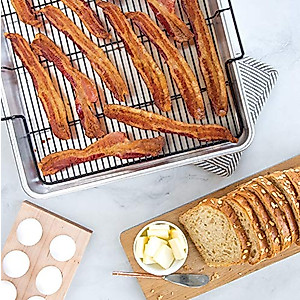 Nordic Ware Extra Large Oven Crisping Baking Tray, with Rack, Silver