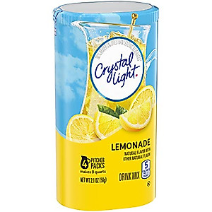 Crystal Light Sugar-Free Lemonade Drink Mix (4 Pitcher Packets)