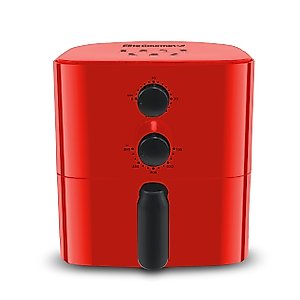 Elite Gourmet EAF-3218R Personal 1.1 Quart Compact Space Saving Electric Hot Air Fryer Oil-Less Healthy Cooker, Timer & Temperature Controls, Red.
