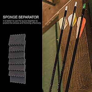 7pcs Arrows Separator EVA Foam Practical Arrows Unique Quiver Holder Separator for Outdoor Black