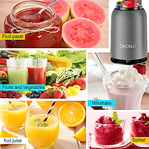 Cincred Personal Blender - Smoothie Blender for Milkshake, Fruit Vegetables Drinks, Smoothie,Small Mini Food Blenders Processor Shake Mixer Maker with 400ML Travel Cup