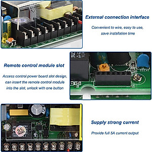 Power Supply Box, 110 to 240VAC to 12VDC Door Access Control System Switching Power Supply Box Security System UPS Variable Frequency Power Supply Box