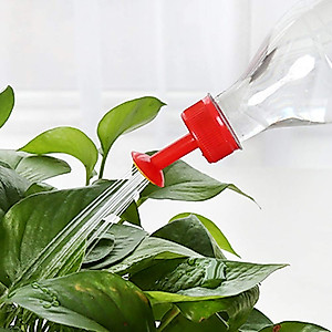 Shulemin Bottle Cap Sprinkler Portable Nozzle Cap Converter Garden Plant Bonsai Flower PP Hand Watering Sprinkler Sprinkle Spout for Indoor Plant Flower Gardening Random Color
