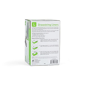 So Phresh Drawstring Liners with Fresh Water Scent Cat Litter Box, 35" L X 15" W, Count of 40