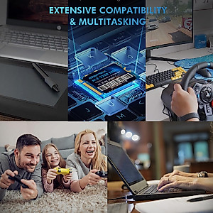 AISPEX M.2 2230 SSD 1TB PCIe Gen 4.0 x4 NVMe Internal Solid State Drive, Up to 3600MB/S Compatible with Steam Deck, Surface Pro X, Dell HP Lenovo Laptop, Ultrabook Tablet