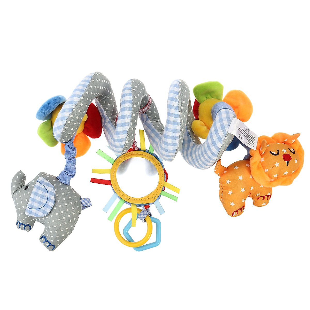 TOYMYTOY Spiral Toy,Baby Activity Music Toy,Stroller Toy,Bed Hanging Toys,Car Seat Toy