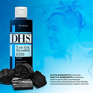 DHS Person & Covey T Gel Shampoo - Anti Dandruff Shampoo, Mildly Scented Psoriasis Shampoo - 8 Fl. Oz. - Refined Coal Tar Gel Formula, Scalp Psoriasis Shampoo, Deep Cleansing Rich Lather