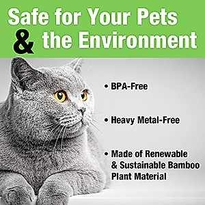 Van Ness Pets EcoWare Whisker-Friendly Cat Bowl, Wide Dish Cat Dish, 8 OZ, Fuschia