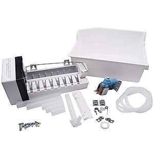 Supplying Demand W10715708 W11510803 Refrigerator Ice Maker Assembly Add-on Kit for 134A Model Specific Not Universal