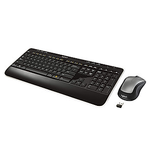 Logitech MK520 Wireless Keyboard and Mouse Combo — Keyboard and Mouse, Long Battery Life, Secure 2.4GHz Connectivity