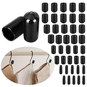 Amabro 40pcs Rubber End Caps, Vinyl Round End Caps for Screw Round Bolt Covers Caps Flexible Screw Thread Protector Caps Tube Flexible Pipe Post Bolt Cap Cover Assortment Kit 3mm/6mm/9mm/12mm