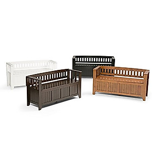 SIMPLIHOME Acadian SOLID WOOD 48 Inch Wide Transitional Entryway Storage Bench in Light Avalon Brown, For the Living Room, Entryway and Family Room