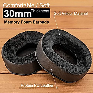 Arctis 7 Ear Cushion Replacement Ear Pads Compatible with ATH-M50x M50 M40, Arctis 7 Arctis Pro, ATH-WS1100iS, HD280 Pro, MDR-7506 V6 Headphone (Hybrid Velour)